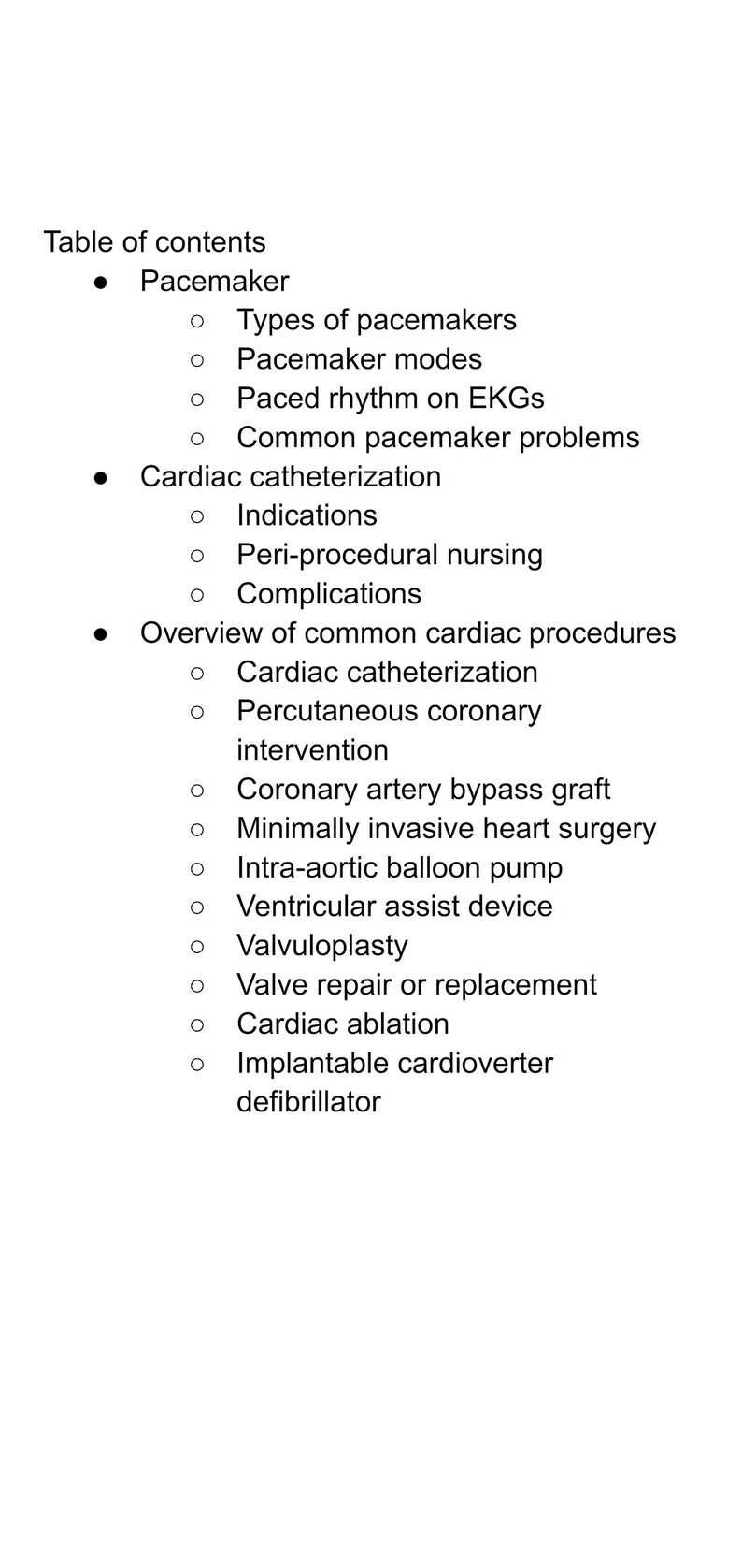 Procedures & Tests for the Cardiac System, Clinical Procedures Nurses ...