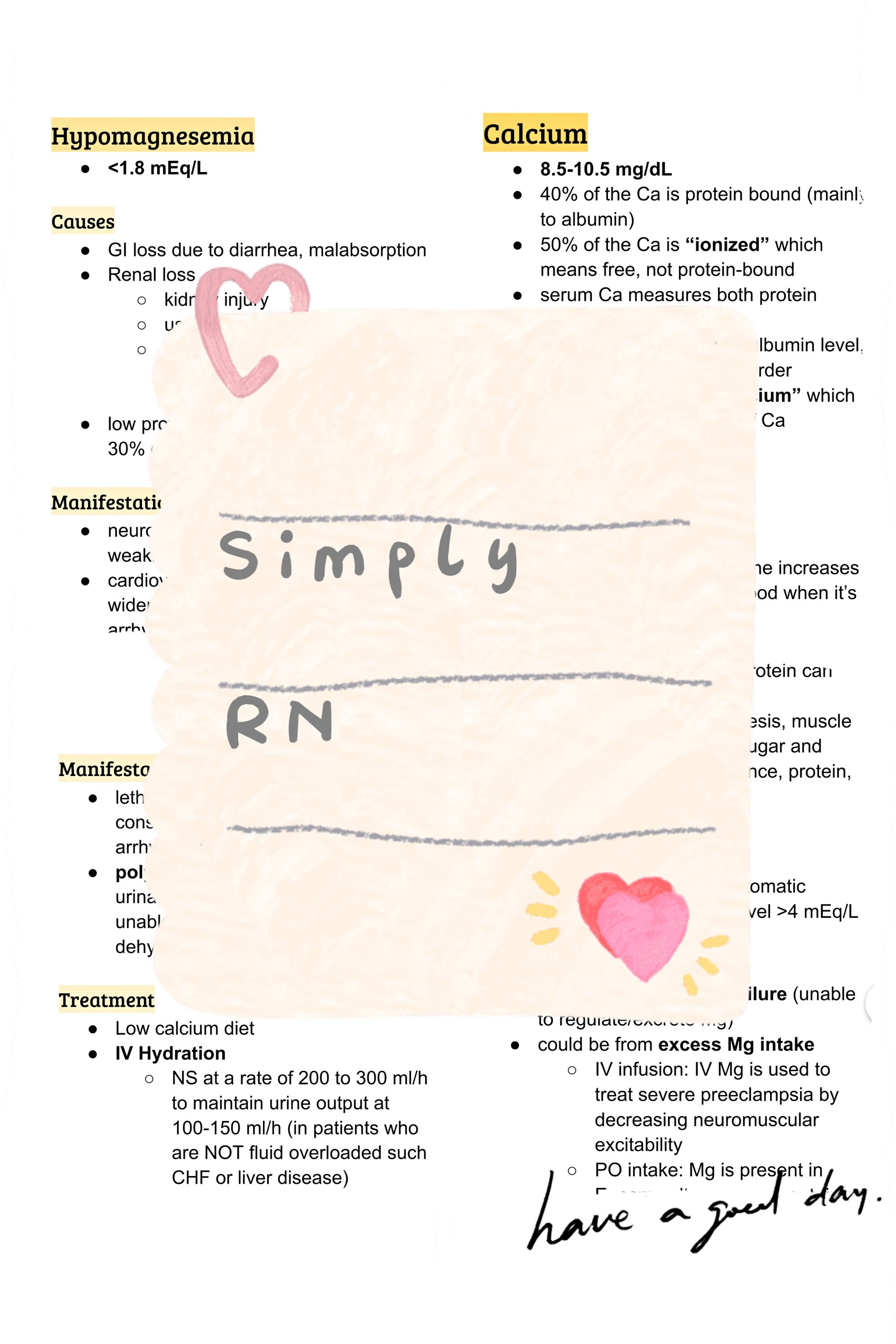 Electrolyte Imbalance Nursing Study Guide Notes With Detailed ... Electrolyte Imbalance Nursing Study Guide Notes With Detailed ...