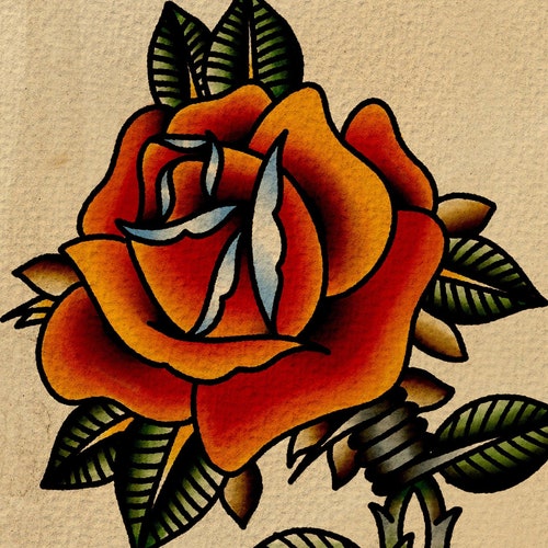 Traditional Tattoo Style Flash Sheet Print. - Etsy