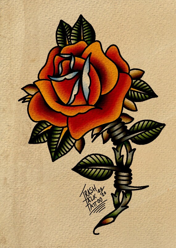 American Traditional Rose Flash