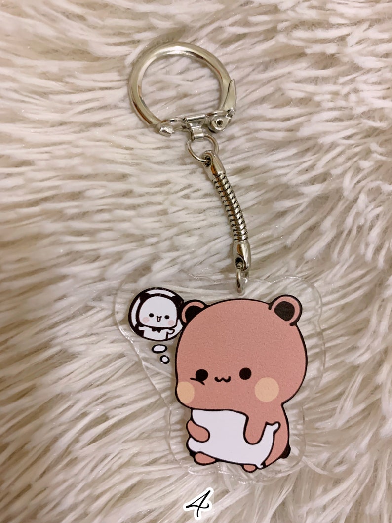 Llavero Encantador Dudu Bubu Pareja Amor Regalo Presente Lindo Imagen De Un Lado Etsy