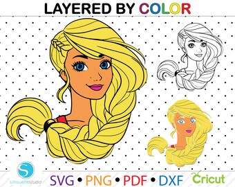 Barbie Face Svg | Etsy