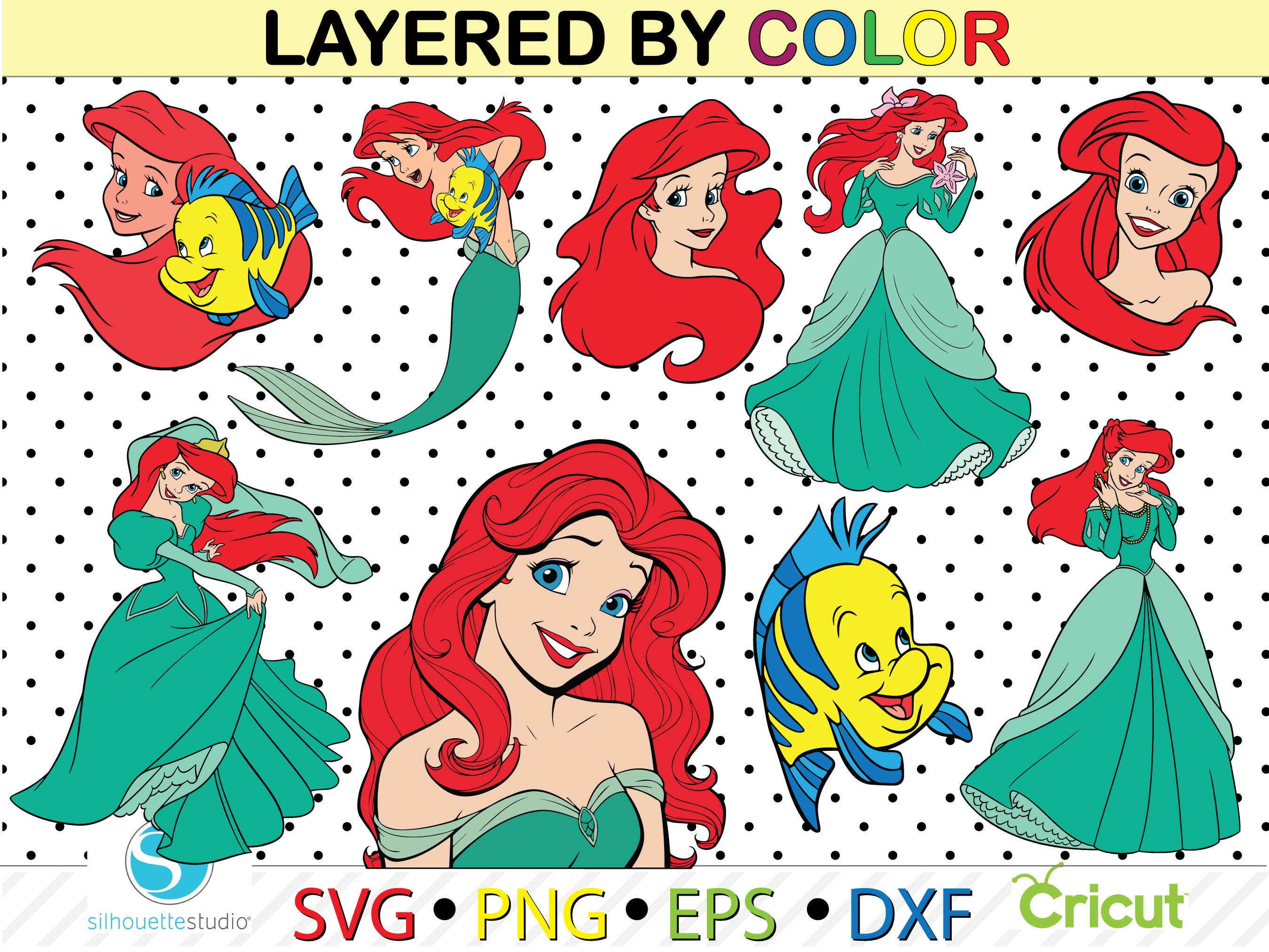 Ariel svg, princesa ariel png clipart,ariel head svg,ariel vector file ...