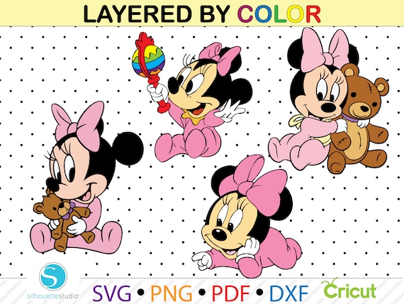 Baby Minnie Mouse Bundle Svg Minnie Mouse Bundle Clipart - Etsy