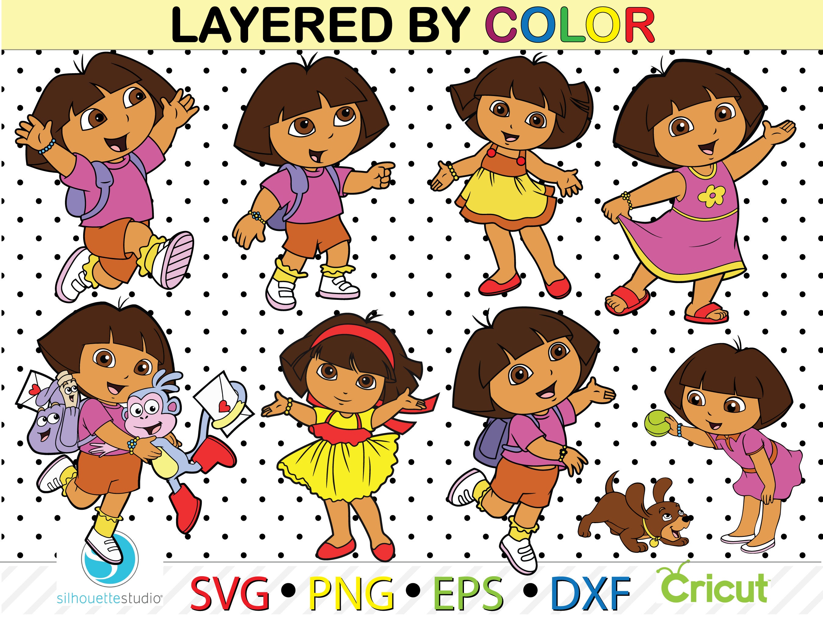 Dora the Explorer Svg Dora the Explorer Clipart Pngsvg - Etsy UK