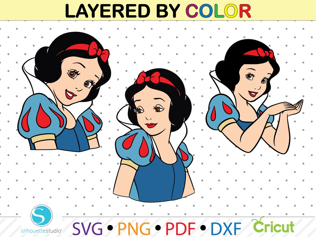 Snow White Svg, Snow White Bundle Svg Clipart Png, Snow White Svg for ...