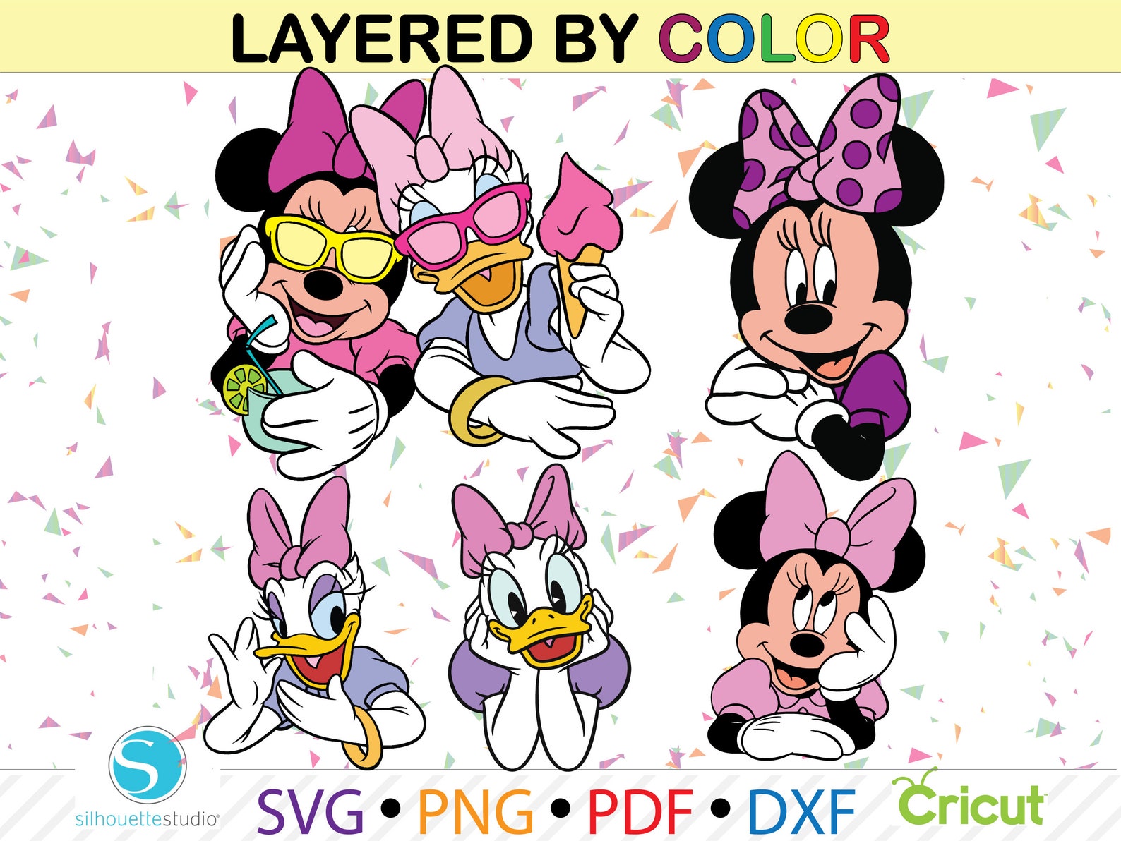 Minnie Mouse Svg Daisy Duck Svg Minnie Mouse Bundle Daisy - Etsy