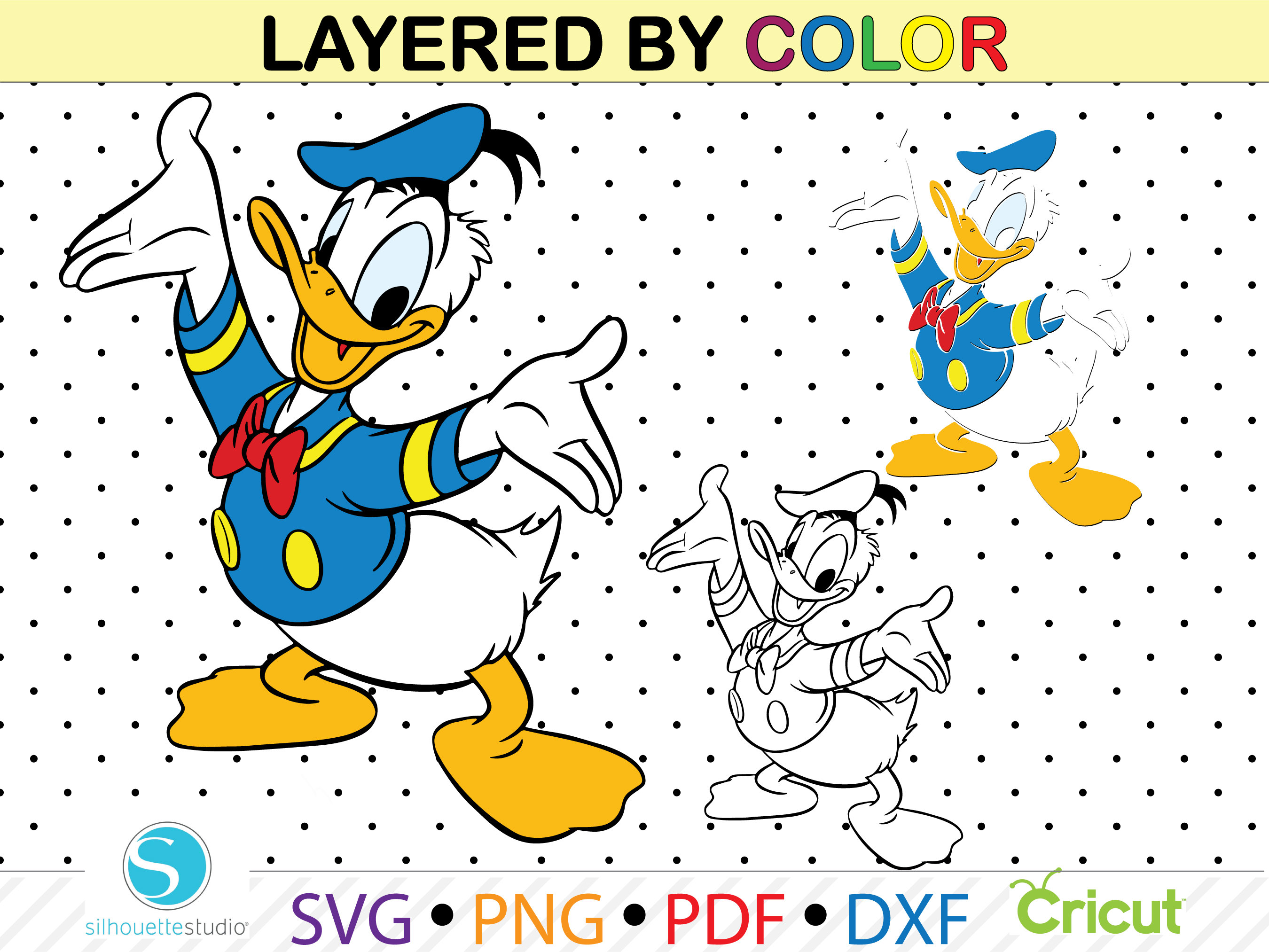 Donald Duck Svg Donald Duck Clipart Donald Duck Head - Etsy UK