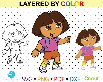Dora the Explorer Svg - Etsy Canada