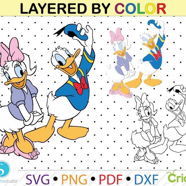 Donald Duck Svg - Etsy