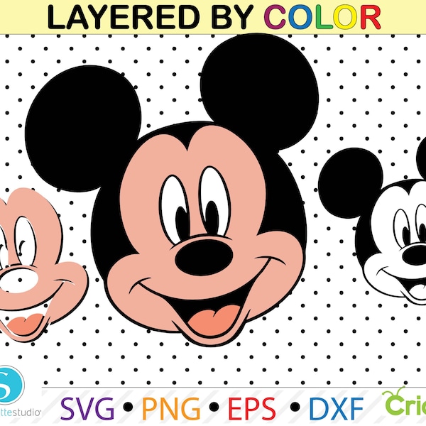 Mickey Mouse Svg - Etsy