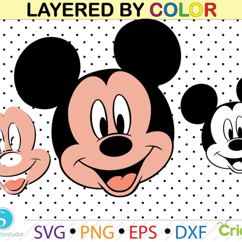 Mickey Mouse Svg - Etsy