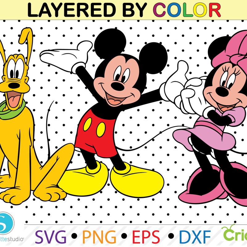 Mickey Mouse Svg - Etsy