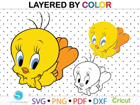 Tweety Bird Svg Tweety Bird Png Pdf Dxf Tweety for Cricut | Etsy