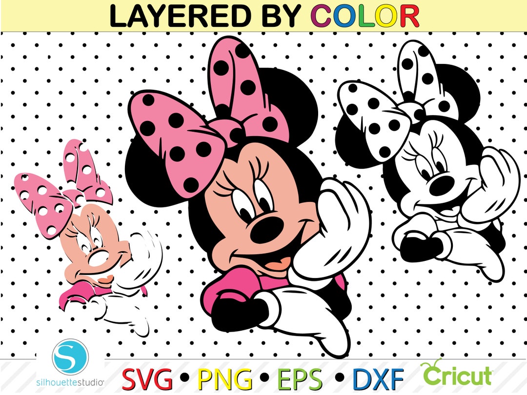 Minnie Mouse Svg,minnie Mouse Png,daisy Svg, Layered by Color,tumbler ...