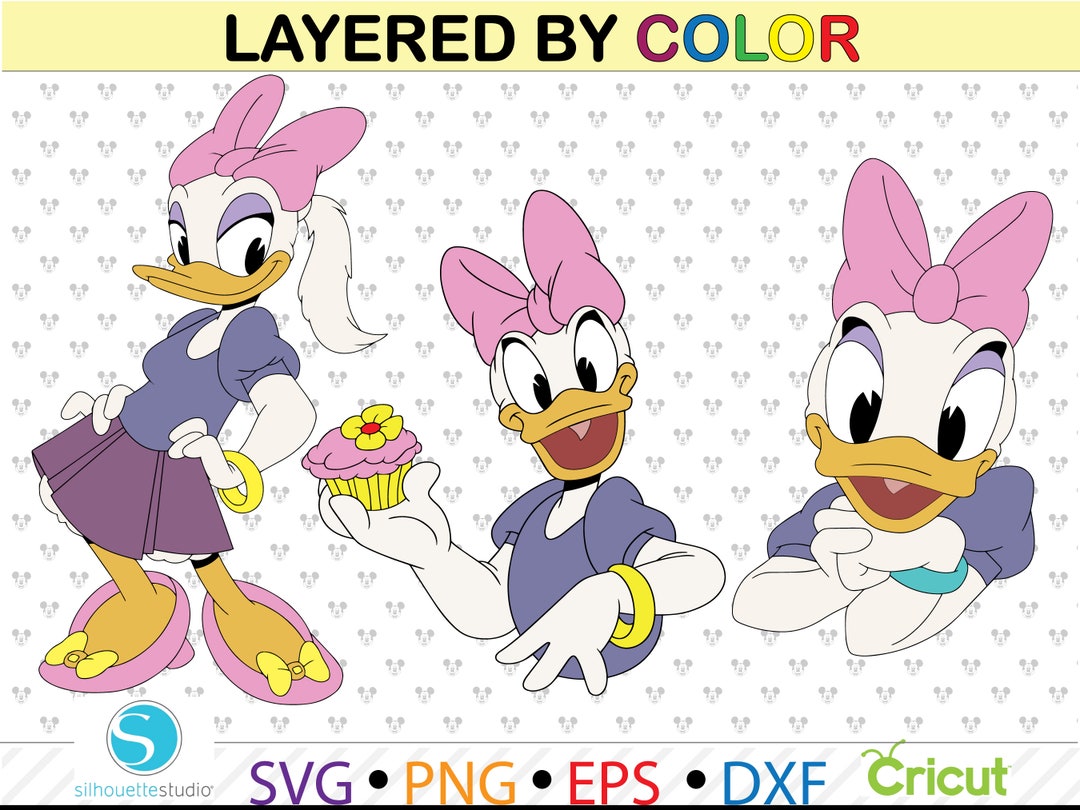Daisy Duck Bundle Svg, Daisy Duck Bundle Eps Vector File, Daisy Duck ...