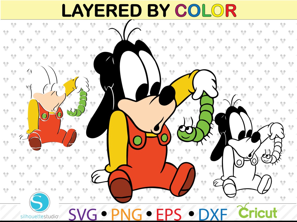 Baby Goofy Svg Layered Goofy Cut Filebaby Goofy Clipart for - Etsy