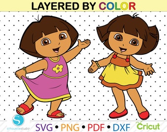 Dora the Explorer Svg - Etsy UK