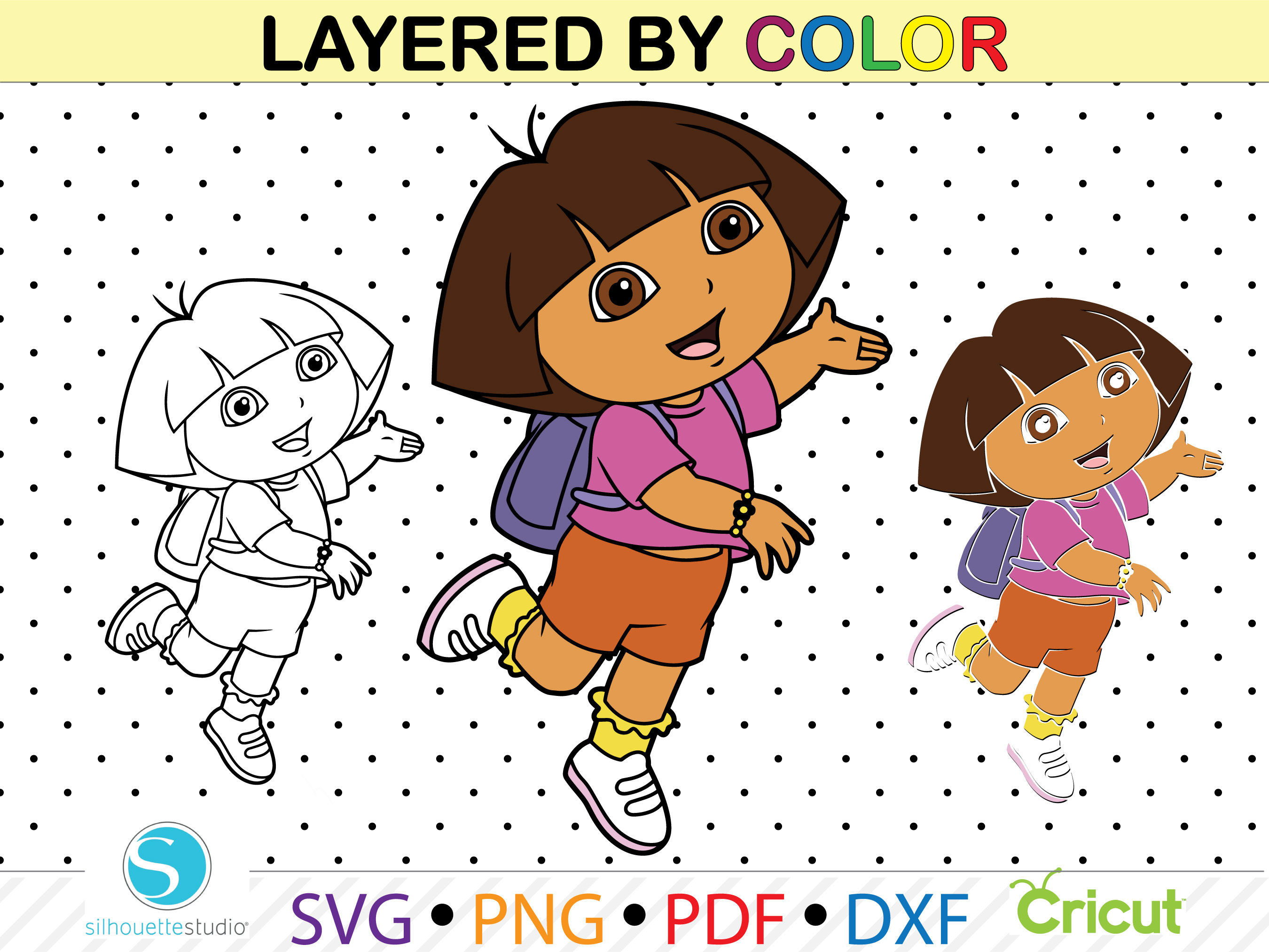 Dora The Explorer Face Clipart