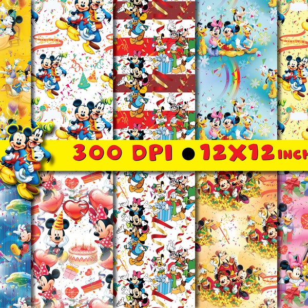 Mickey Digital Paper - Etsy