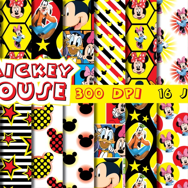Mickey Digital Paper - Etsy