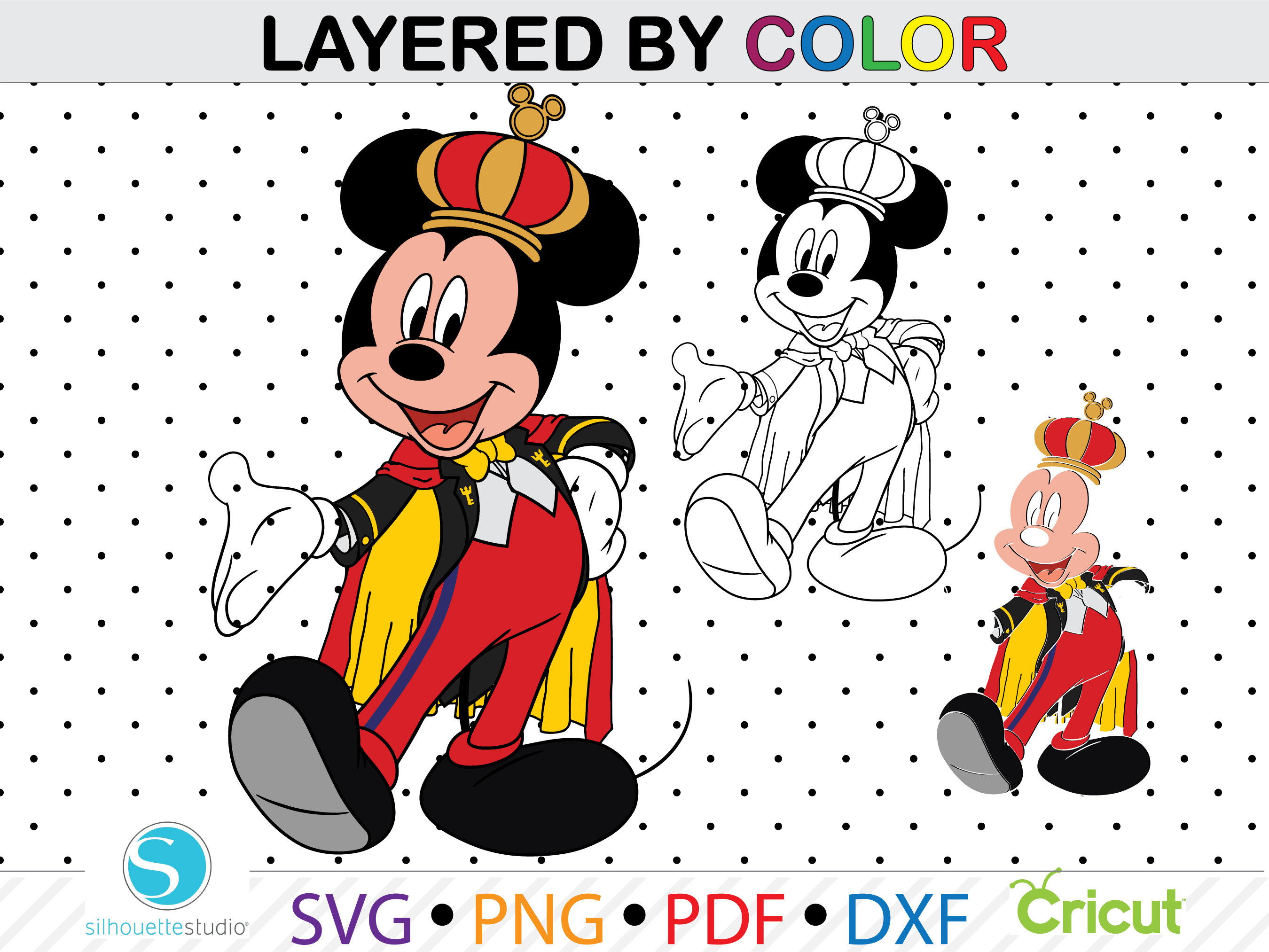 Mickey Mouse King Svg Mickey Mouse Clipartmickey Png Mickey | Etsy