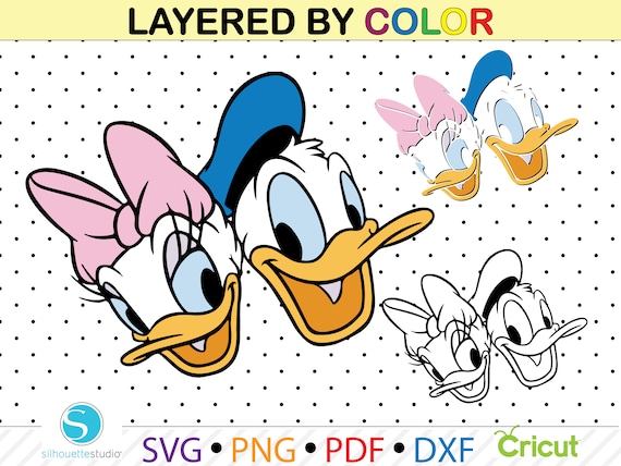 Donald Duck Face Head Svg Daisy Duck Head Face Svg Donald - Etsy