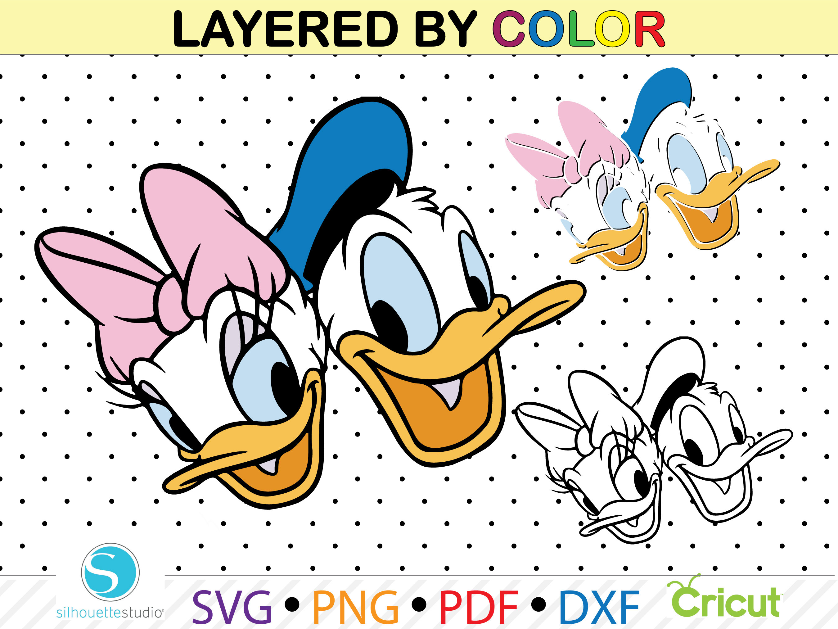 Donald Duck Face Head Svg Daisy Duck Head Face Svg Donald - Etsy