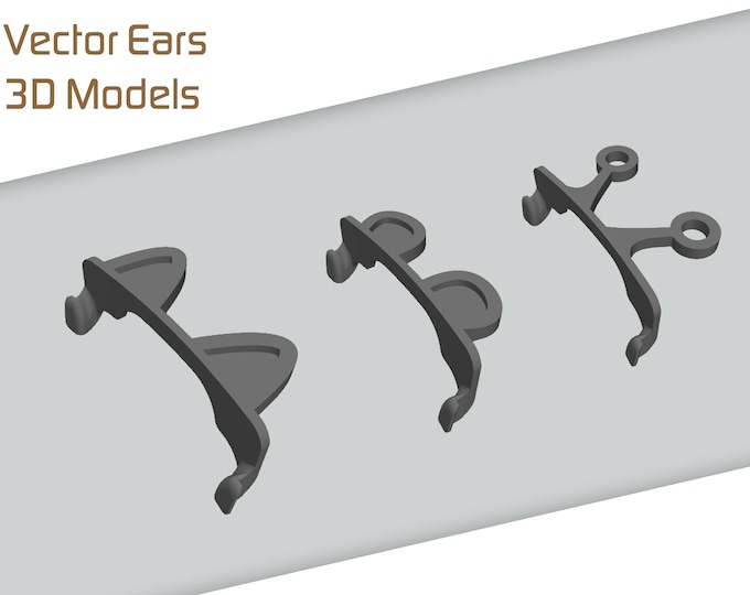 3D STL Model Vector Robot Ears - Etsy
