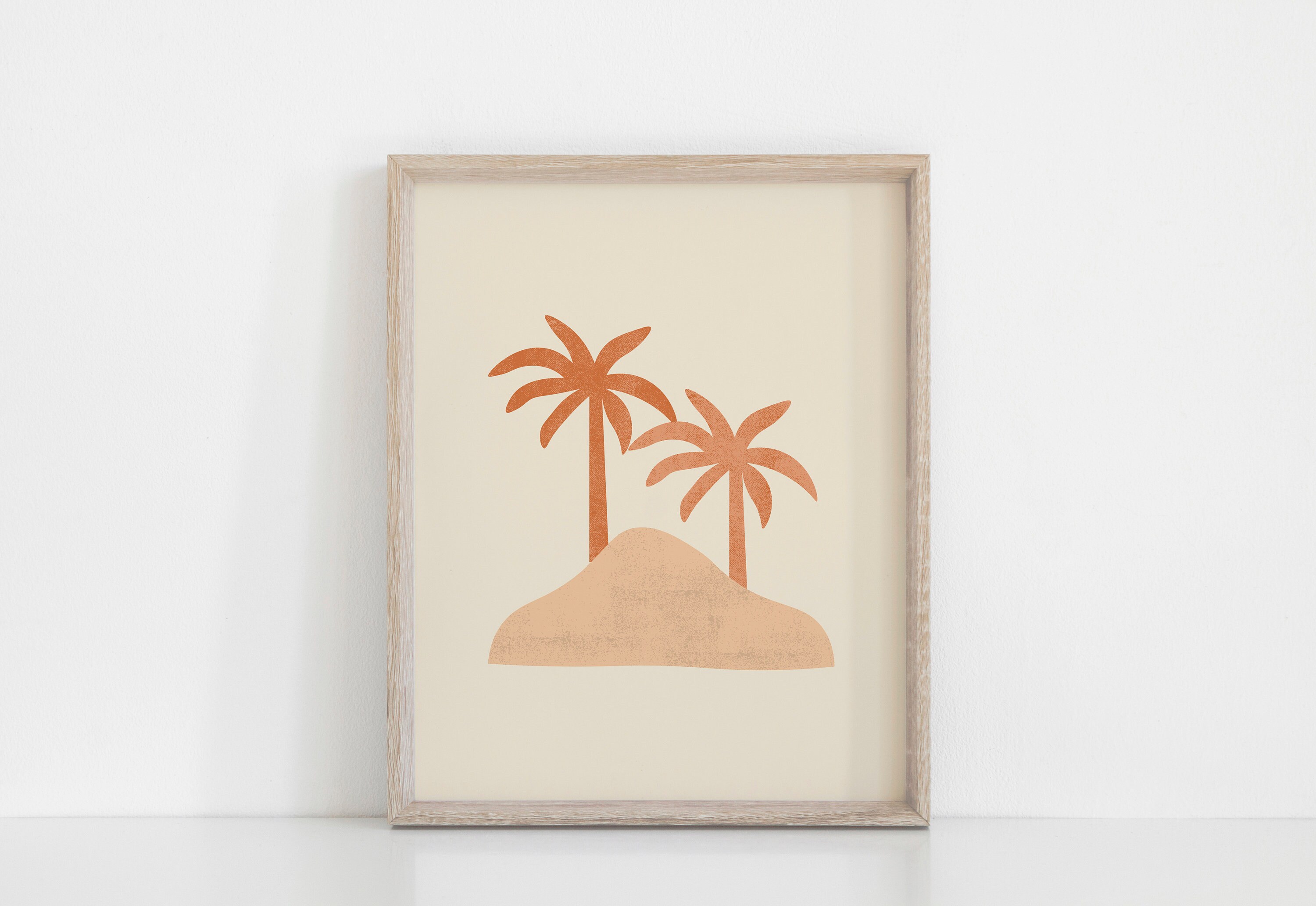 Boho Palms Art Print Minimalist Beach Palm Trees Print - Etsy