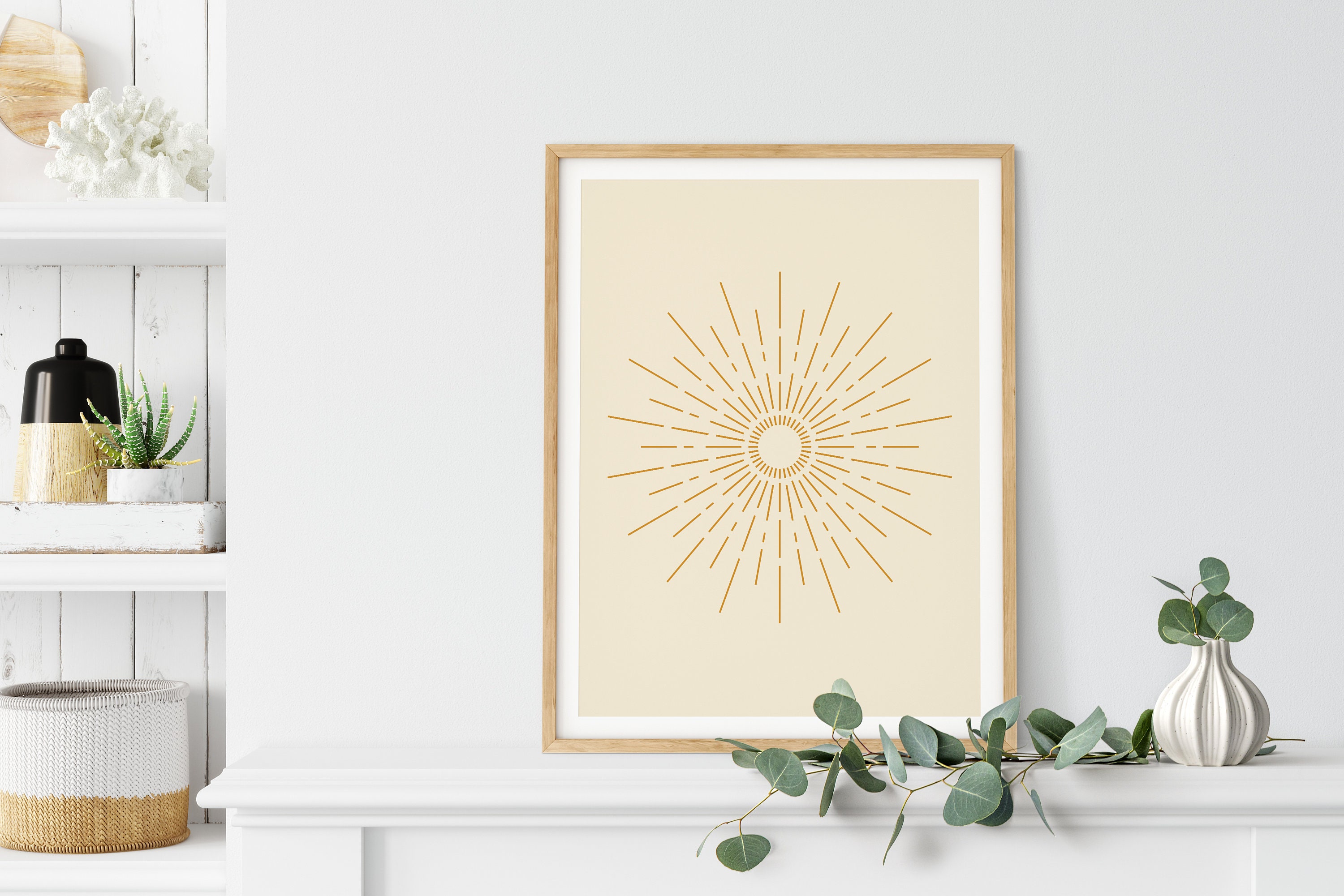 Abstract Sunburst Art Print Abstract Terra Sunburst Wall Art - Etsy