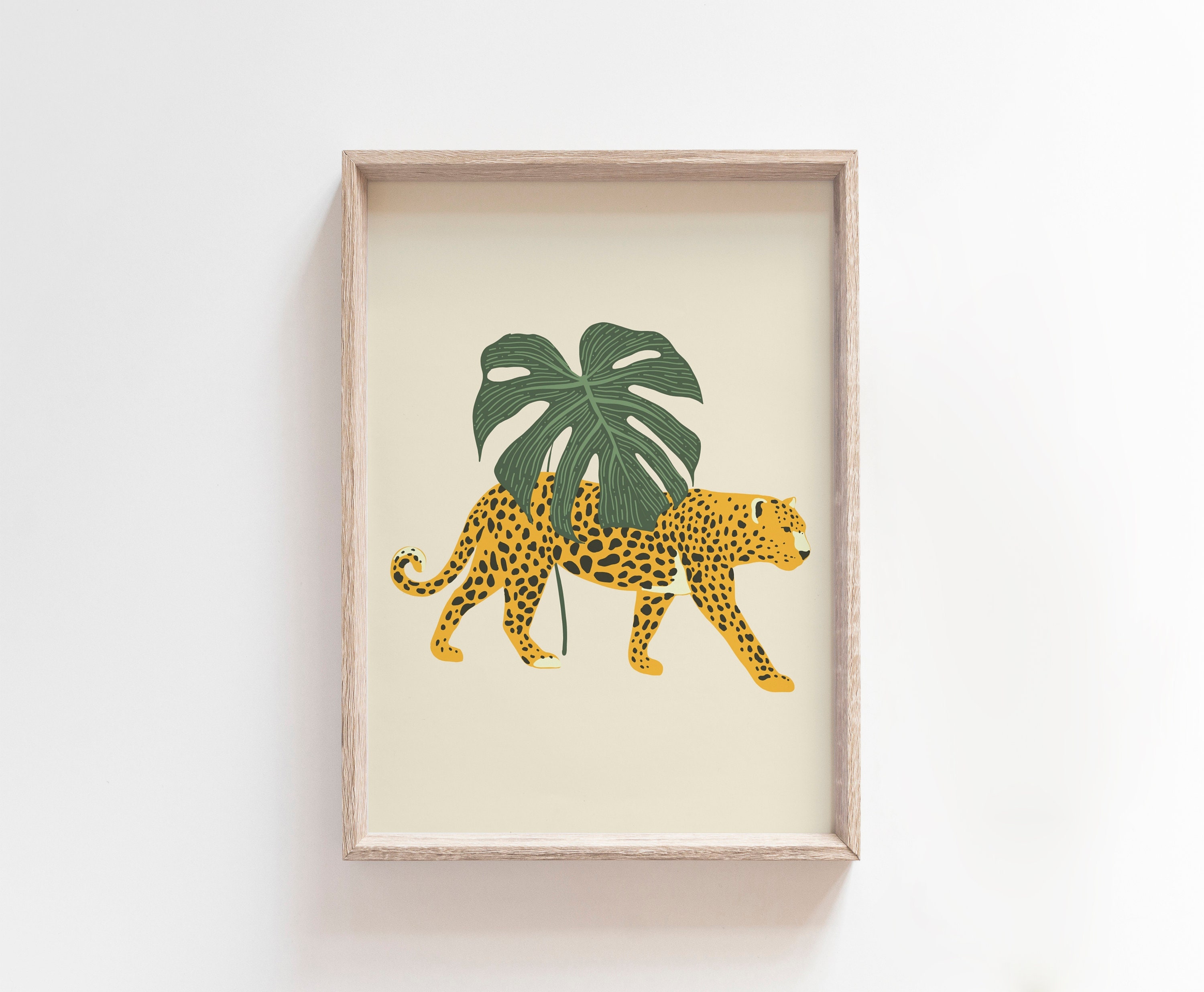 Cheetah Art Print Safari Animal Wall Art Leopard Wall Print - Etsy