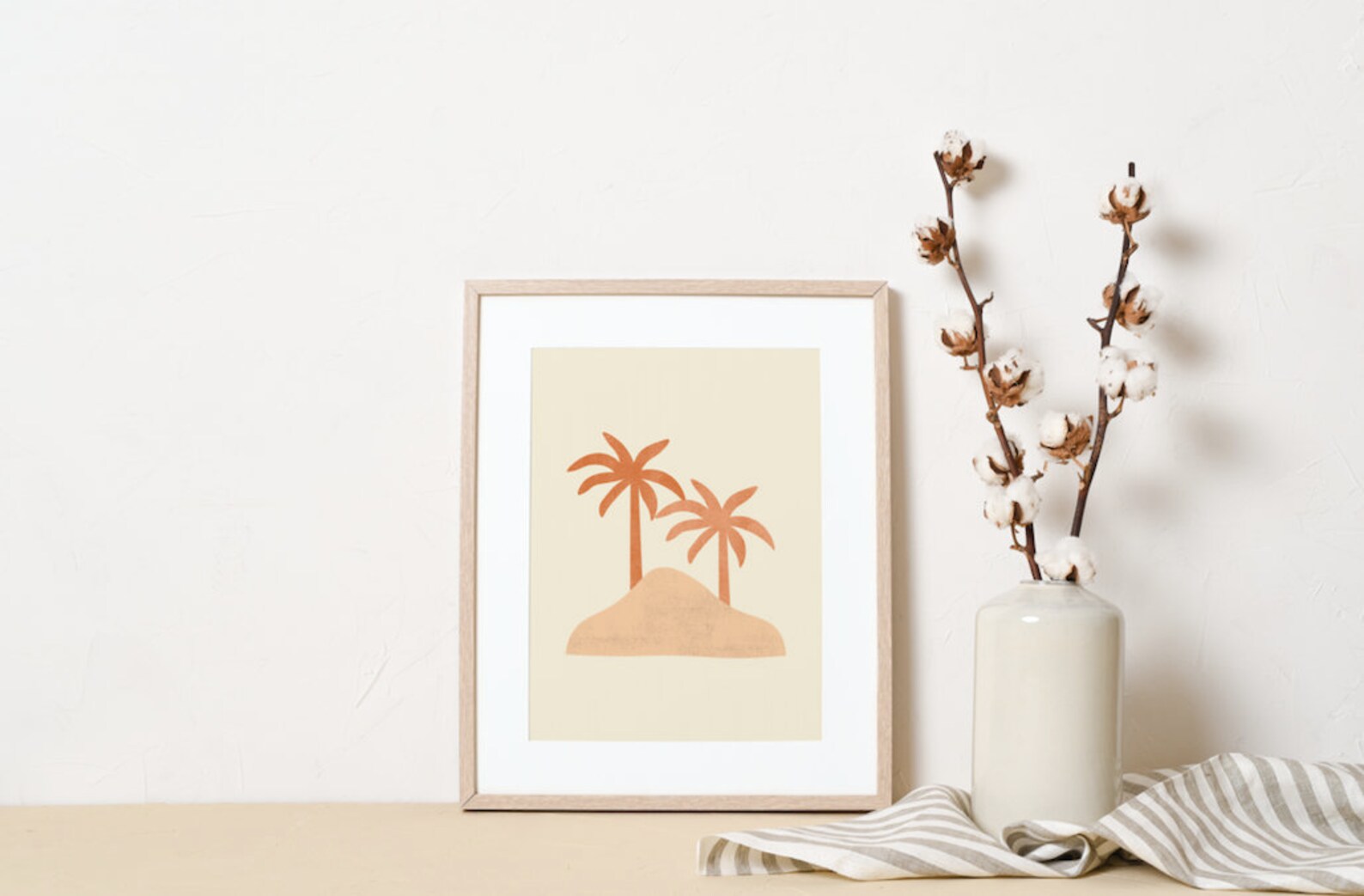 Boho Palms Art Print Minimalist Beach Palm Trees Print - Etsy