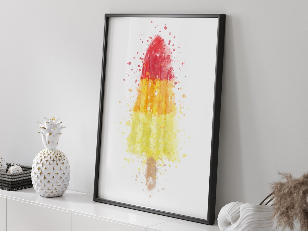 Rocket Ice Lolly Wall Art Poster Print 0195 - Etsy