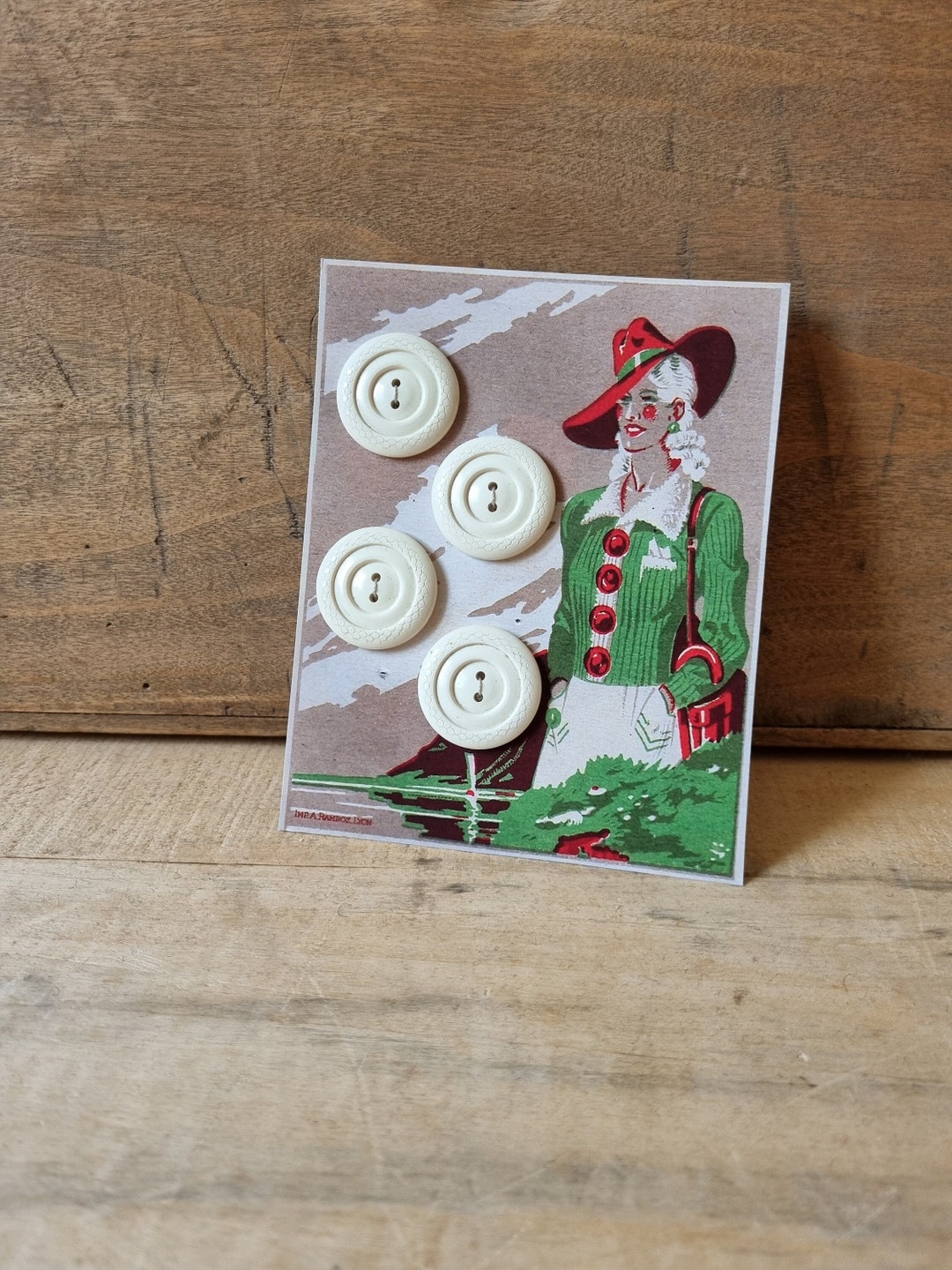 Old Haberdashery 1940s 1950s Buttons in Cream Polymer, Snake Scales ...