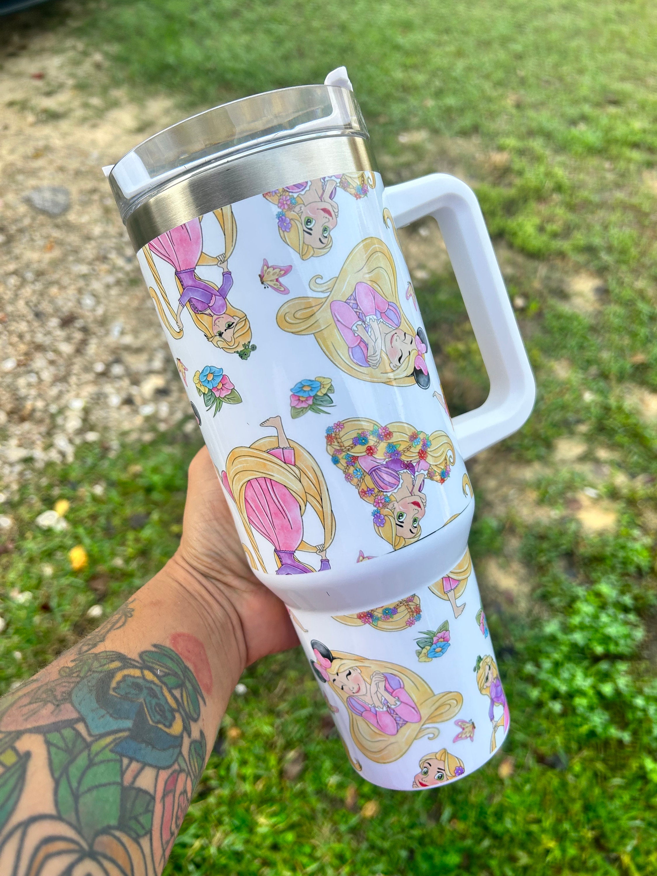 Tangled Tumbler/40oz Sublimation Tumbler/40oz Cup/personalized - Etsy