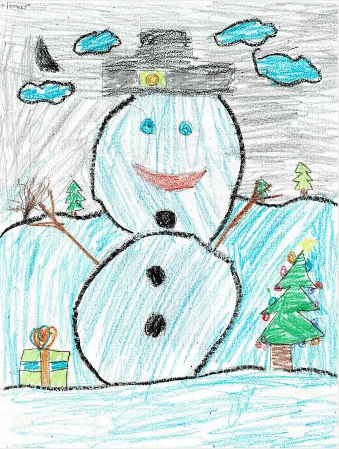 A4 Season Drawing, for Season Colors, Snowman, Summer - Etsy