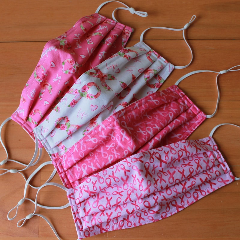 Breast Cancer Mask - Etsy