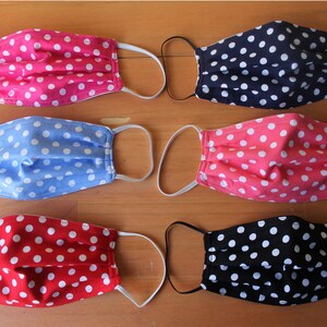 Face Mask With Adjustable Ear Loops - Etsy