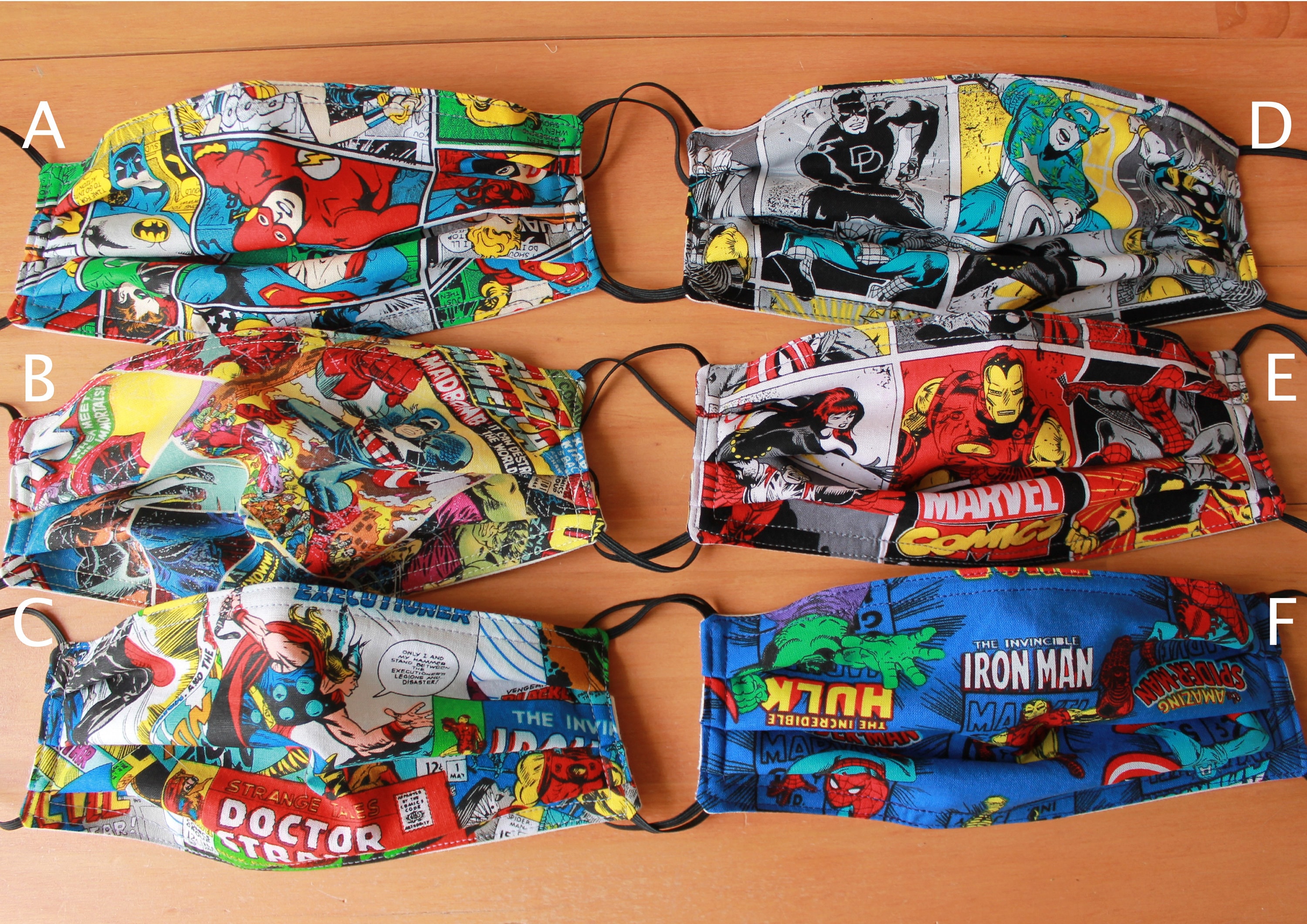 Superhero Face Mask | Etsy