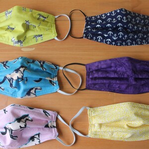 Face Mask With Adjustable Ear Loops - Etsy