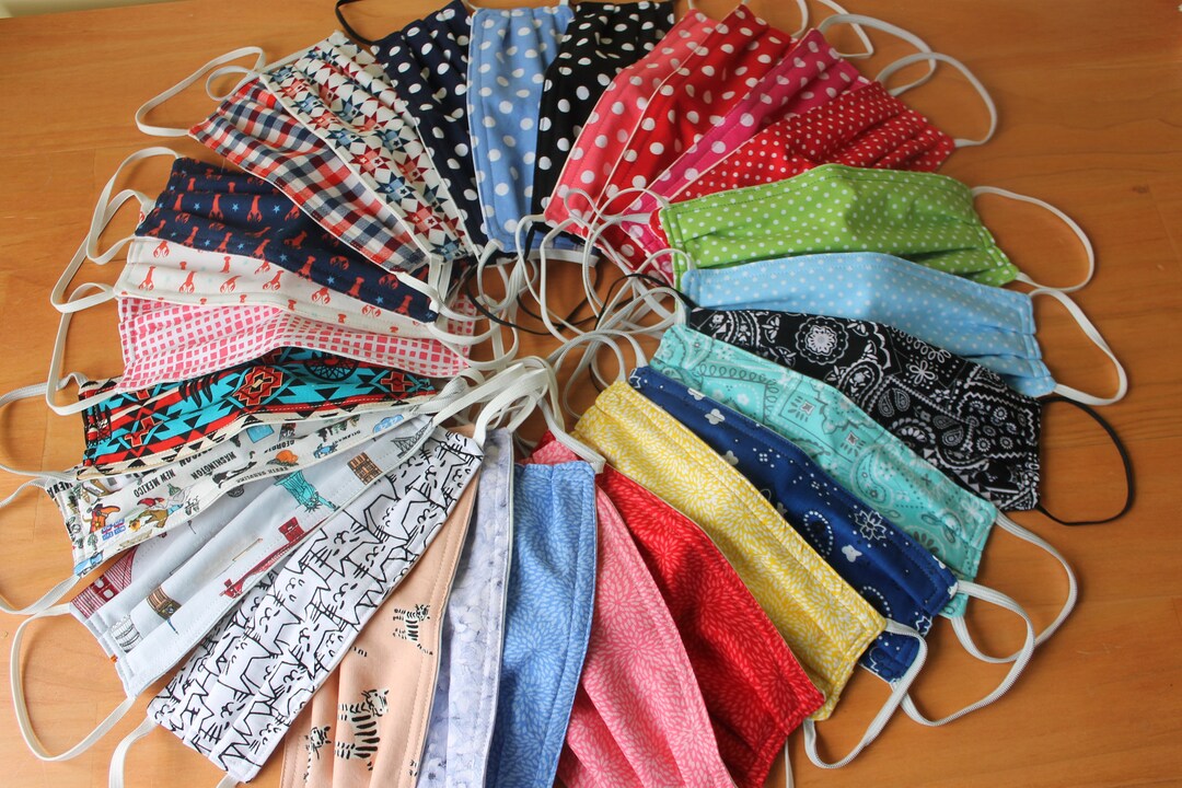 Face Mask With Adjustable Ear Loops - Etsy