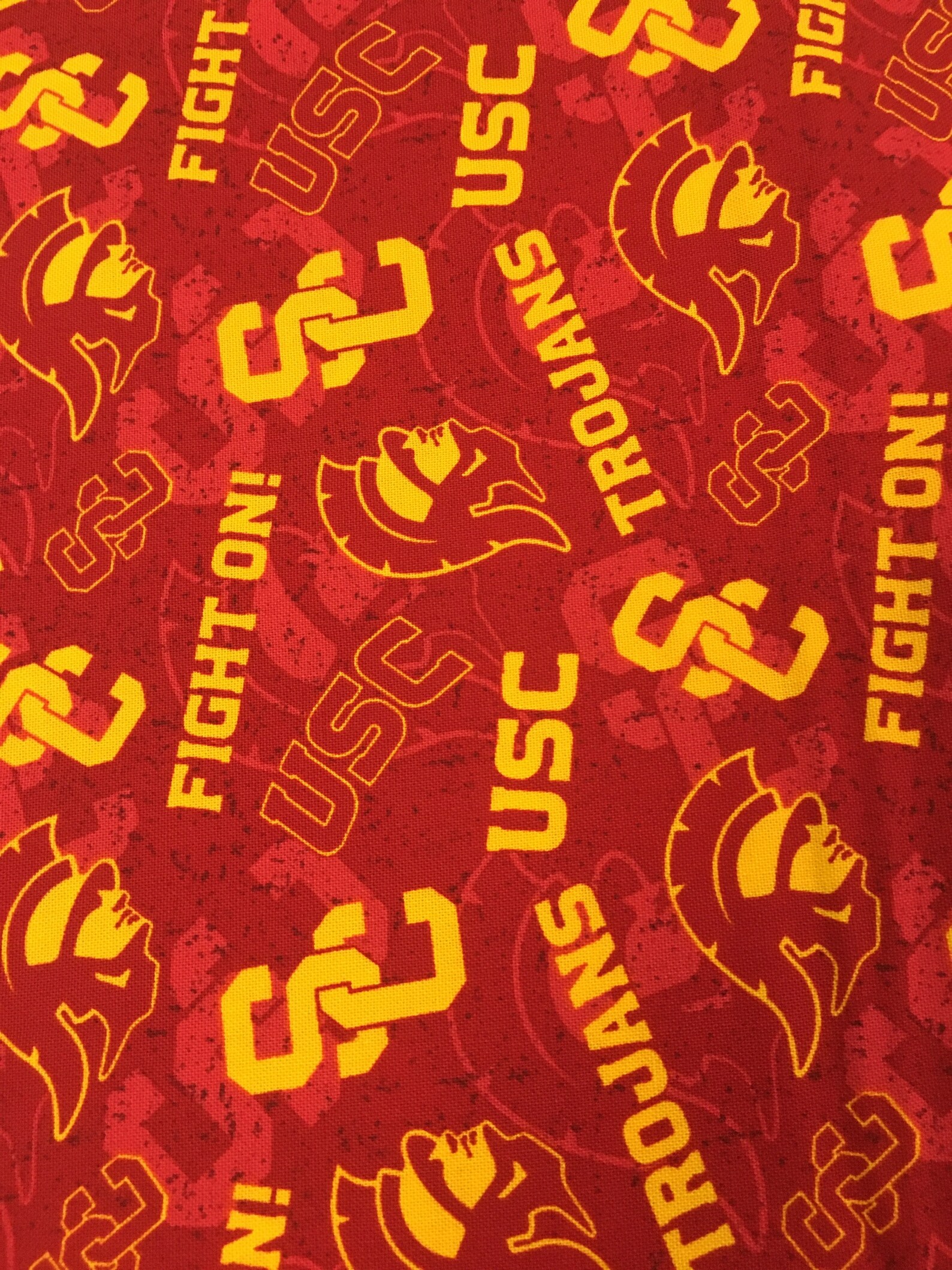 NCAA College USC Trojans Cotton Fabric - Etsy