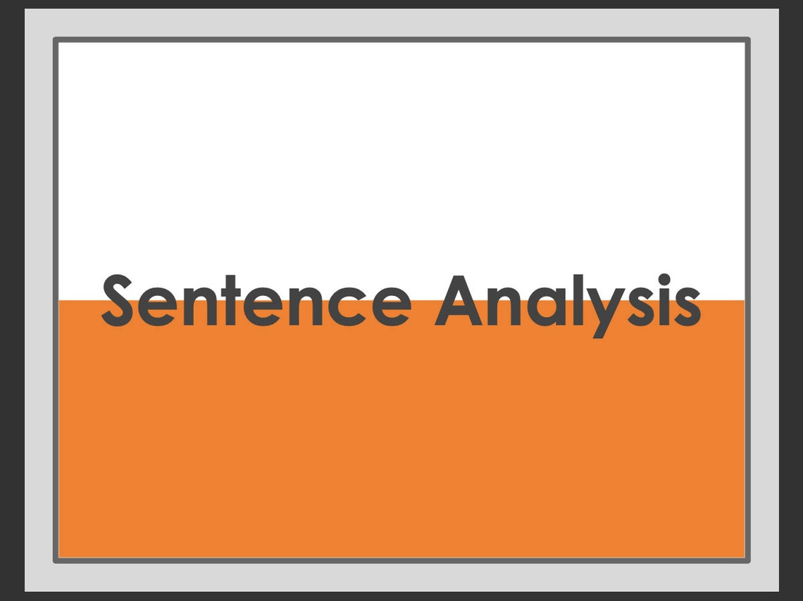 Montessori Sentence Analysis Charts and Cutouts Printables - Etsy