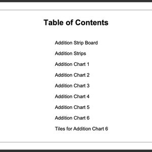 Montessori Math Printables - Addition (all the Addition Charts for ...