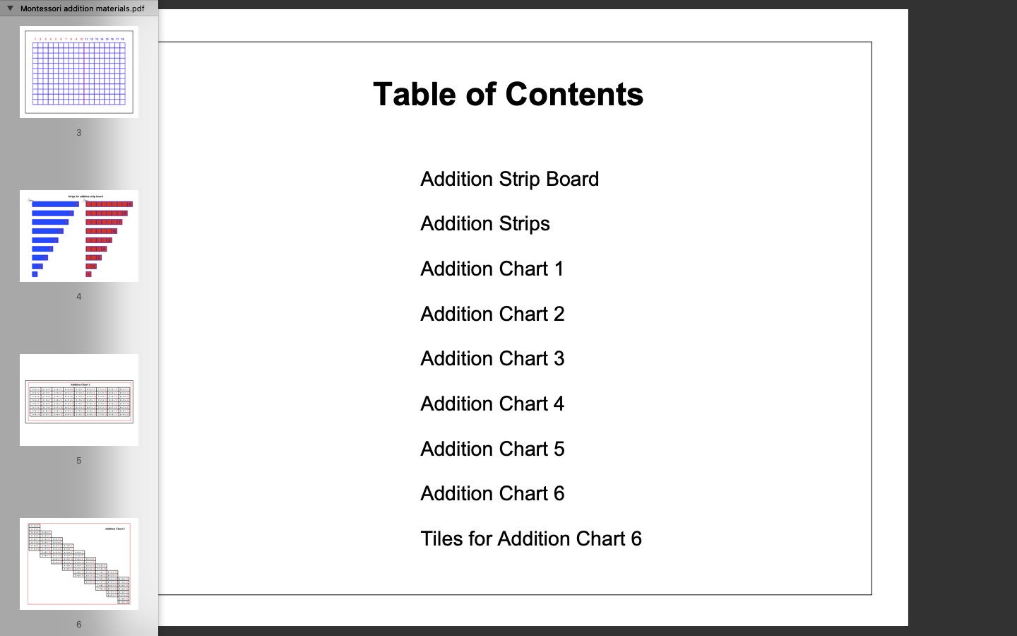 Montessori Math Printables Addition all the Addition Charts - Etsy