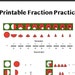 Printable Montessori Elementary Fraction Practice - Etsy
