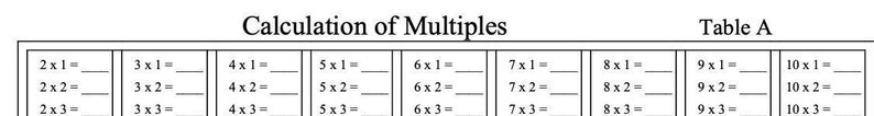Montessori Math Printables Multiplication Charts 5 FREE Multiplication ...