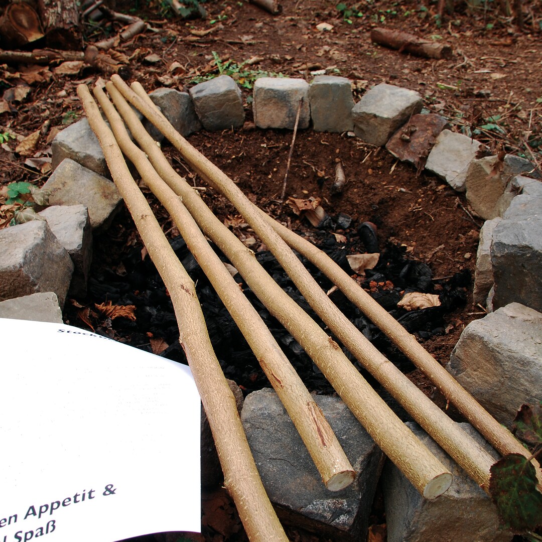 5 Hazel Sticks for Stick Bread, for Crafts or for the Hobby Hazel ...