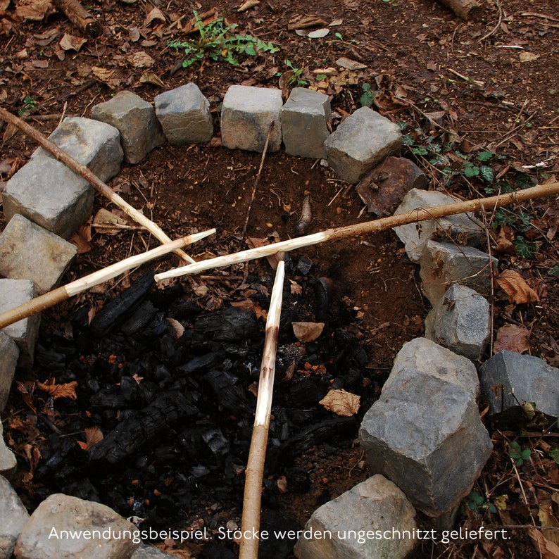 5 Hazel Sticks for Stick Bread, for Crafts or for the Hobby Hazel ...